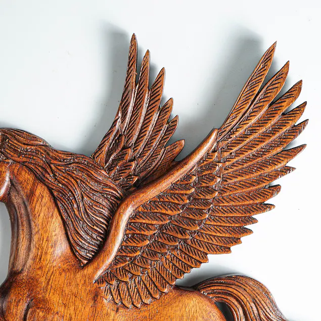 Wings of Pegasus Wood Wall Decor