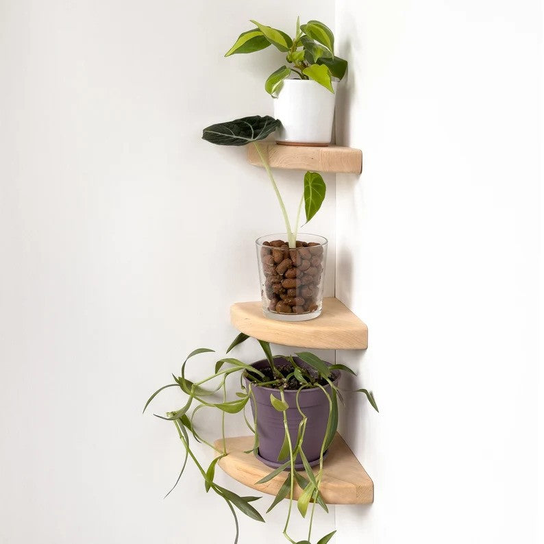 Wooden Radius Corner shelf